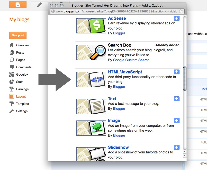 She Turned Her Dreams Into Plans: How to Add Buttons to Your Blog ...
