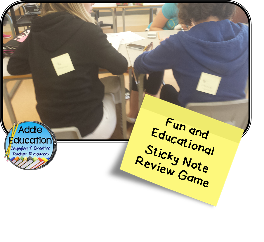 Who or What Am I Review Game With Sticky Notes - Addie Williams ...
