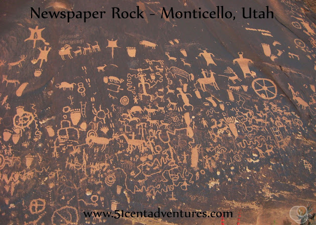 51 Cent Adventures: Newspaper Rock Recreation Site, North of Monticello ...
