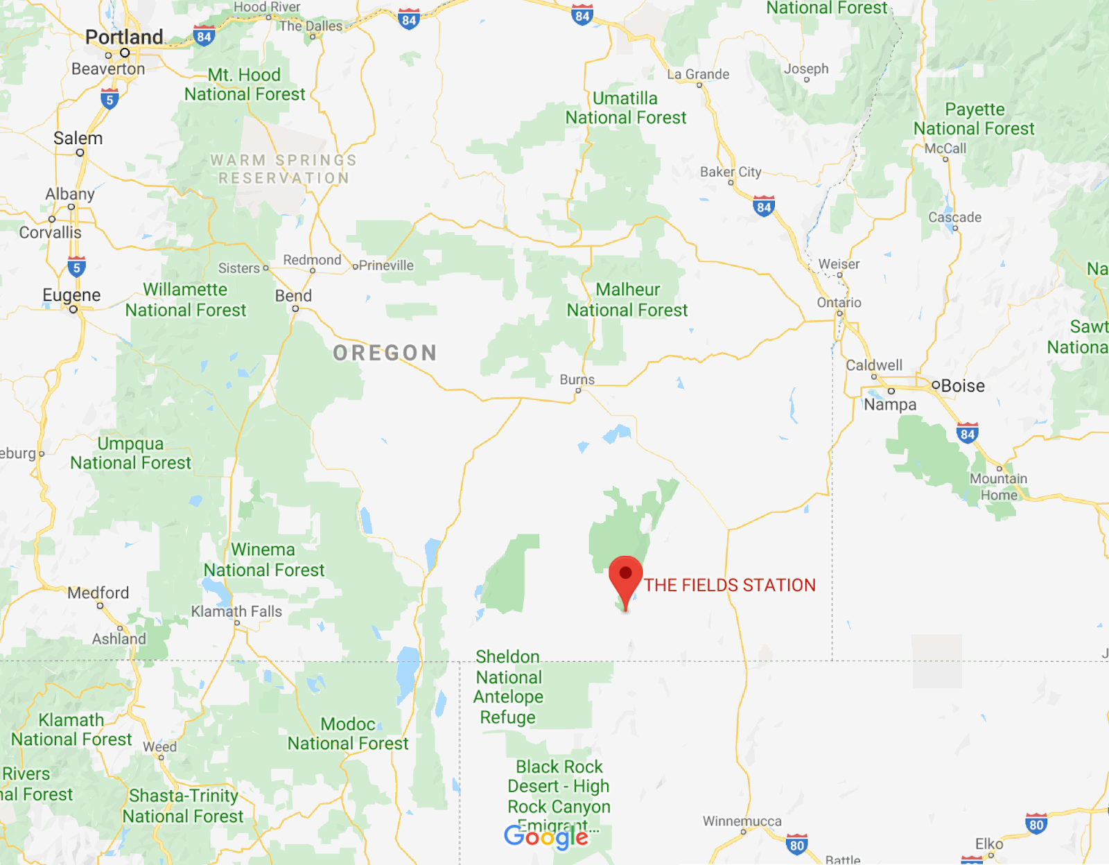 Travels About the West: Fields Station Oregon