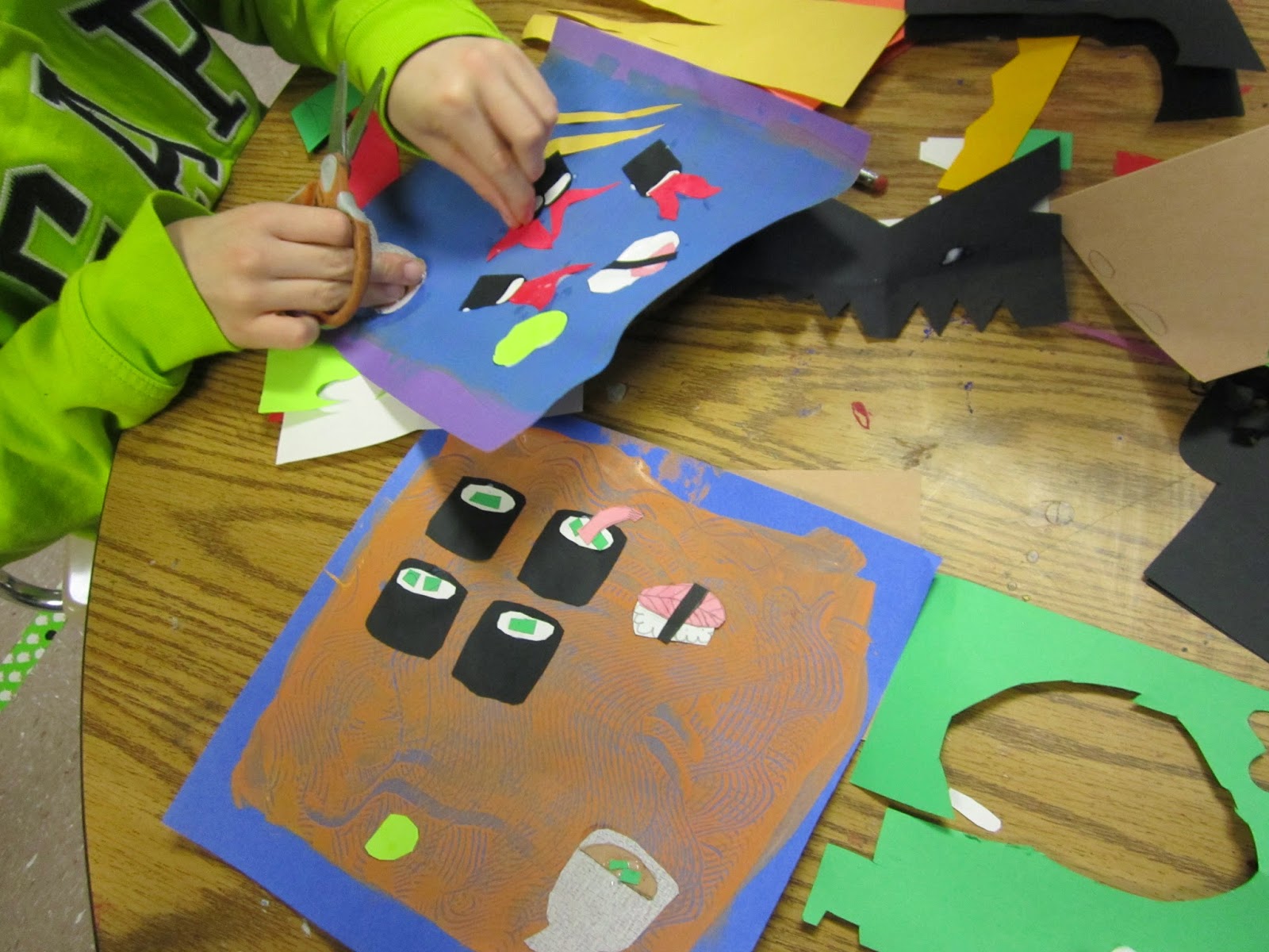 ChumleyScobey Art Room: Sushi Collage