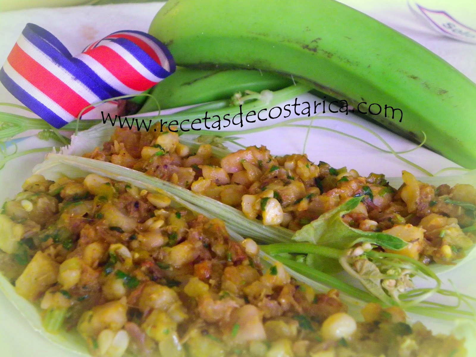 Cocina Costarricense: picadillo de banano verde