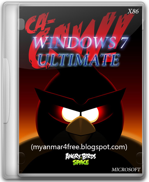 MYANMAR4Free: Windows 7 Angry Birds Edition SP1 x86 (32bit) 2012