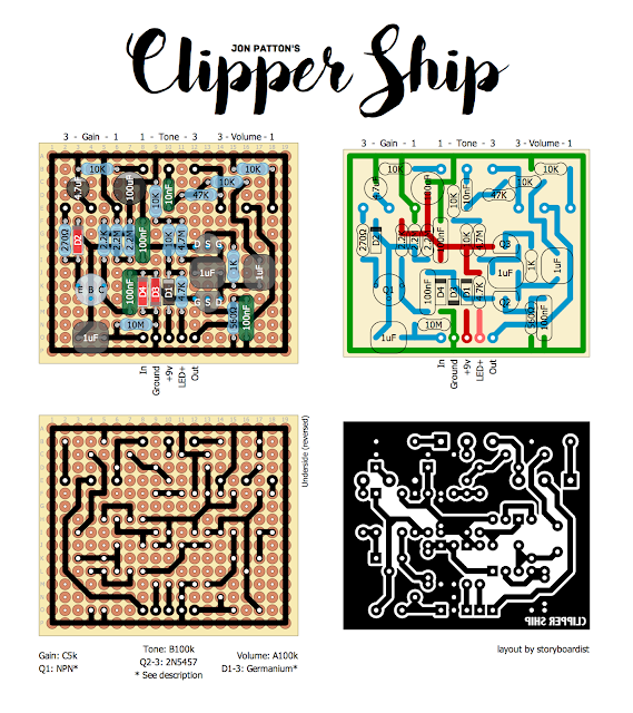 Perf and PCB Effects Layouts: Jon Patton's Clipper Ship