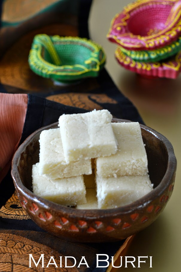 Palakkad Chamayal: Maida Burfi/Maida Cake - Easy Diwali Sweets