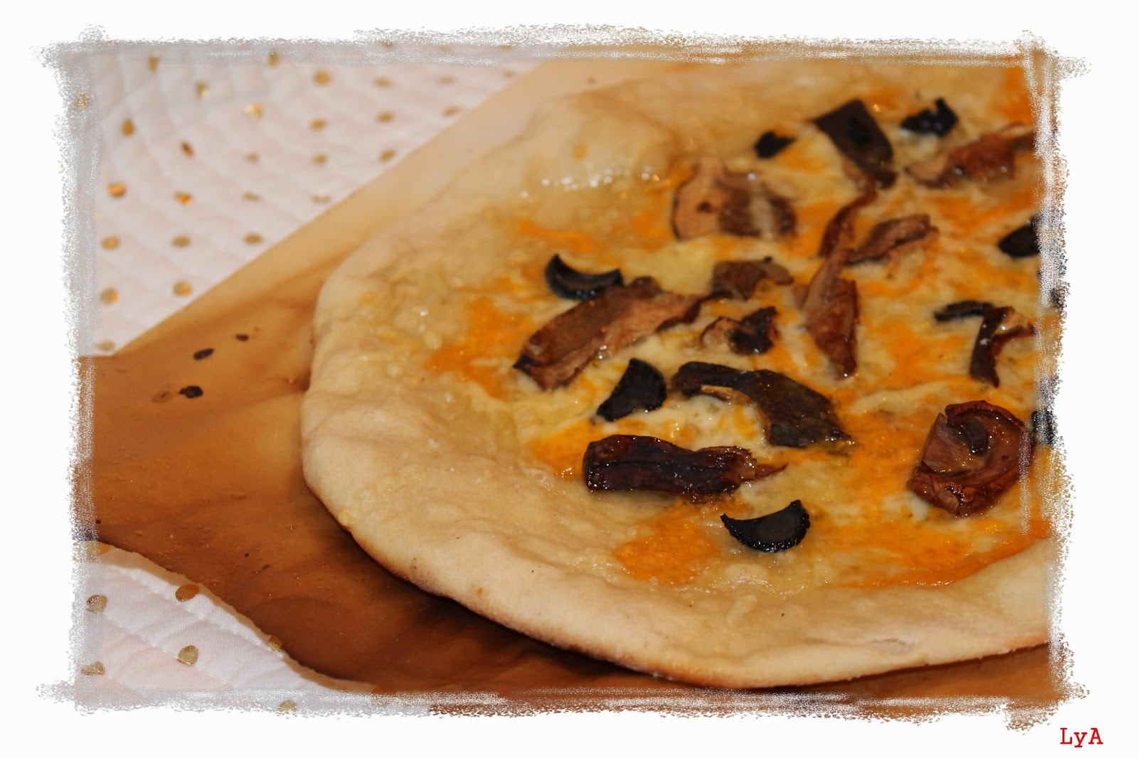 Pizza de boletus y trufa ... para esos momentos que te cambian la vida