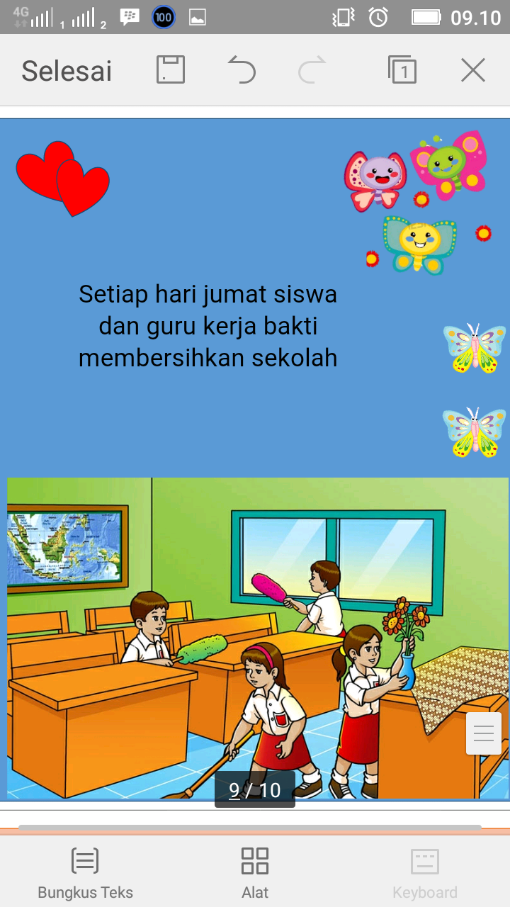 Literasi di sekolah: Media Big book, Mini book dan word wall