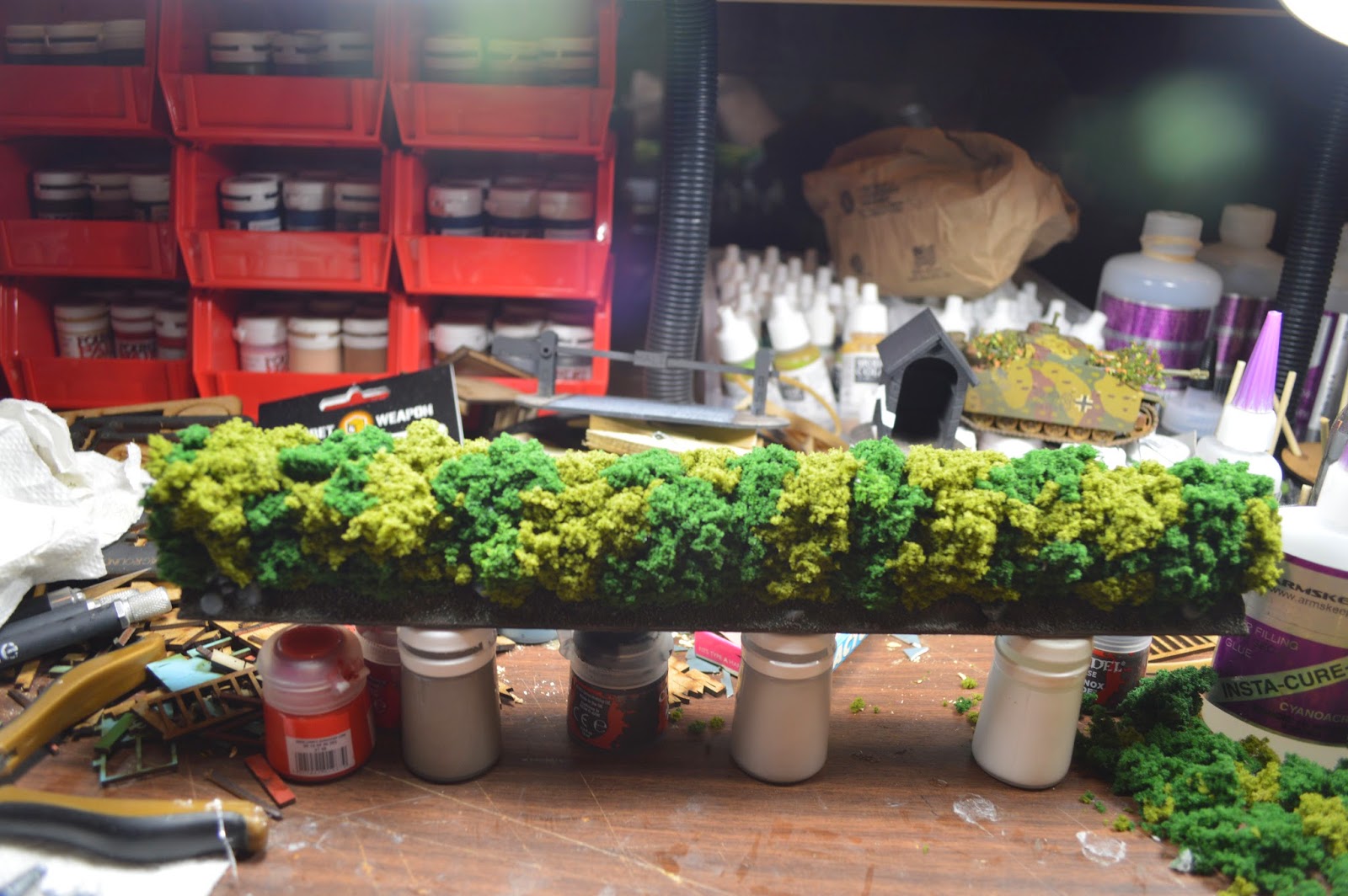 Jay's Wargaming Madness: Making Bocage For 28mm World War 2