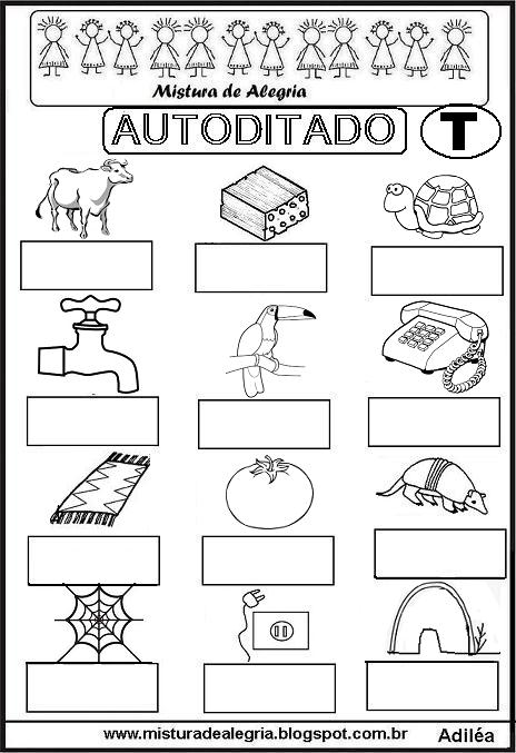 LIVRO MEUS AUTODITADOS, AUTODITADOS SÍLABAS SIMPLES, IMPRIMIR E COLORIR ...