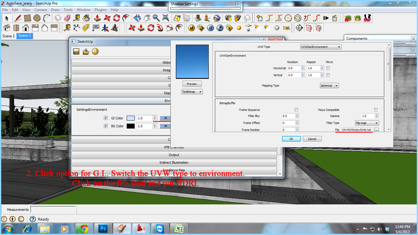 Sketchup Texture Tutorial Vray For Sketchup Night Scene 3