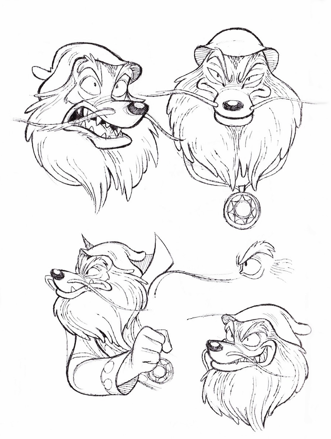 Grillhouse: Merlock sketch pile 01