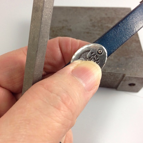 How to Rivet a Leather Bracelet Using Compression Rivets / The Beading Gem