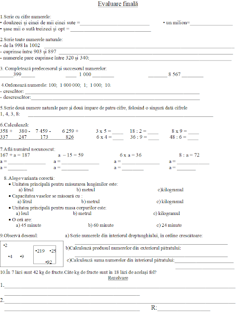 EDUCATIA CONTEAZA : CLASA a III - a