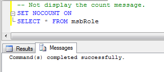 Usage of SET NOCOUNT ON in SQL Server - Developers Zone