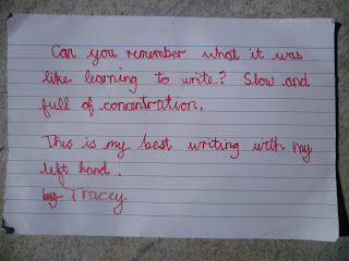 Group 16: Windowmakers: Write left hand and without looking