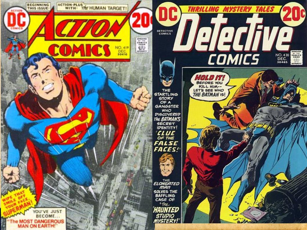 Dave's Comic Heroes Blog: When Did Action Comics Overtake Detective Comics