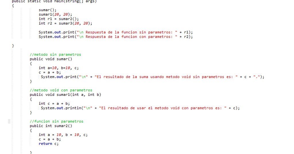 TODO PROGRAMACIÓN : METODOS (funciones) y MÉTODOS GENERICOS