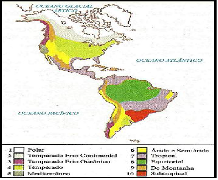 Fala Professor: Alguns mapas sobre o continente Americano