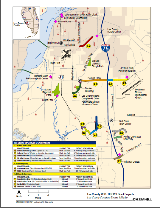 BikeWalkLee Blog: Construction of Lee MPO's TIGER Grant Complete ...