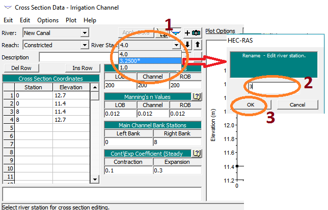 HEC-RAS Tutorial: Geometric Data File