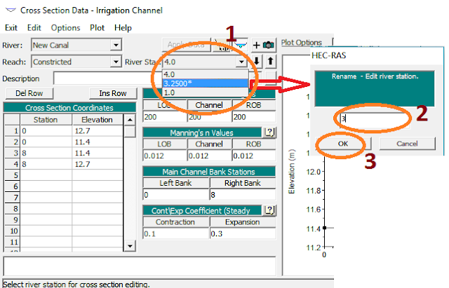 HEC-RAS Tutorial: Geometric Data File