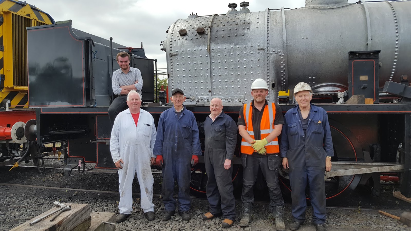 North Tyneside Steam Railway: Boiler Lift Pt2