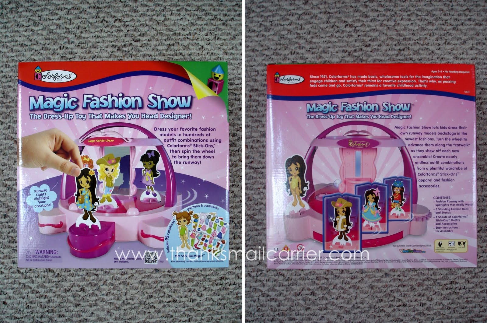 Thanks, Mail Carrier | Colorforms Magic Fashion Show {Review}