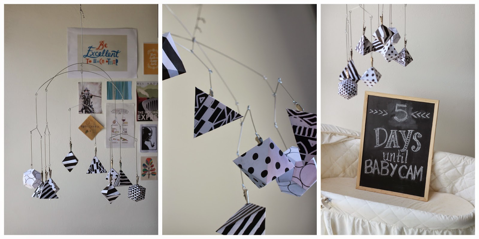 to the fullest...: DIY Geometric Mobile