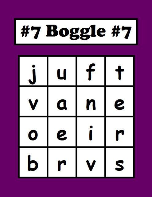 La classe de M. Hartnell: Boggle 7