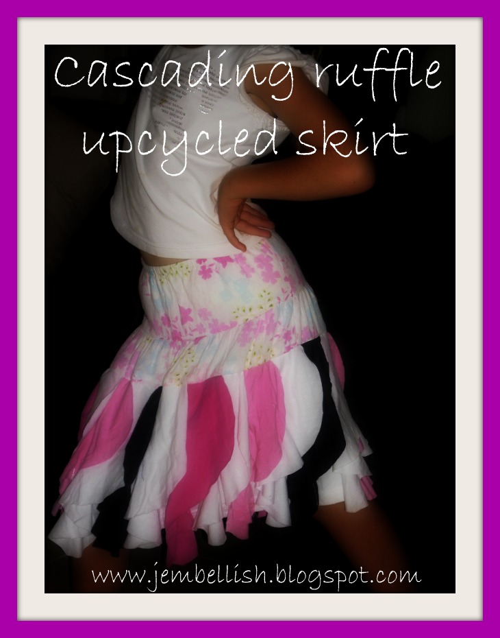 Creating my way to Success: Cascading ruffles - midweek upcycle