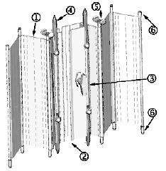Accordion Hurricane Shutter