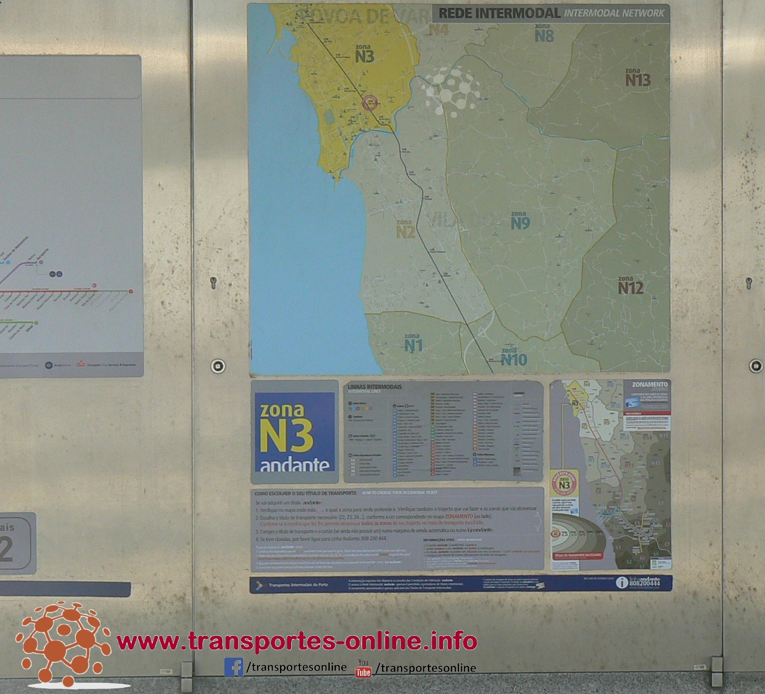 transportes online: Zonas Andante terão nova designação