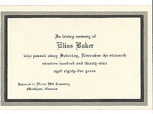 Olive Tree Genealogy Blog: Rescued Memorial Cards for Elias & Elizabeth ...