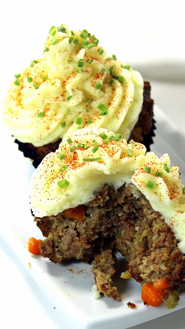 52 Ways to Cook: Beautiful MEATLOAF CUPCAKE... yep, Meatloaf and Mashed ...