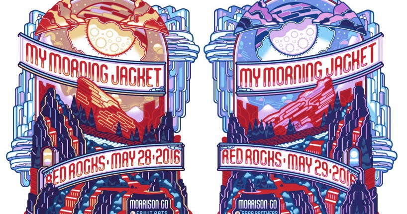 INSIDE THE ROCK POSTER FRAME BLOG: My Morning Jacket Red Rocks Posters ...