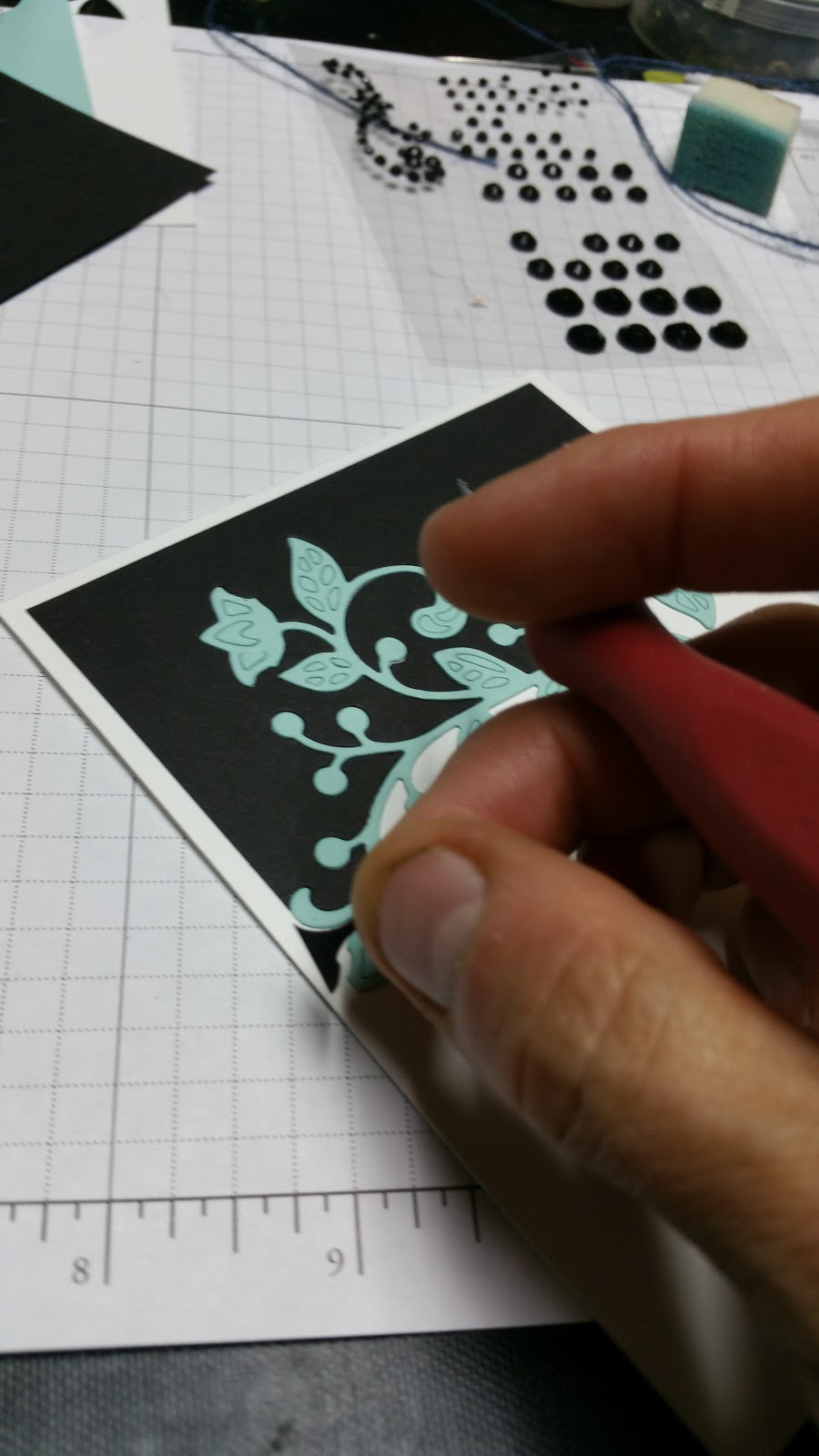 Home Made Memories: Two Tone Inlay With A Flourish!