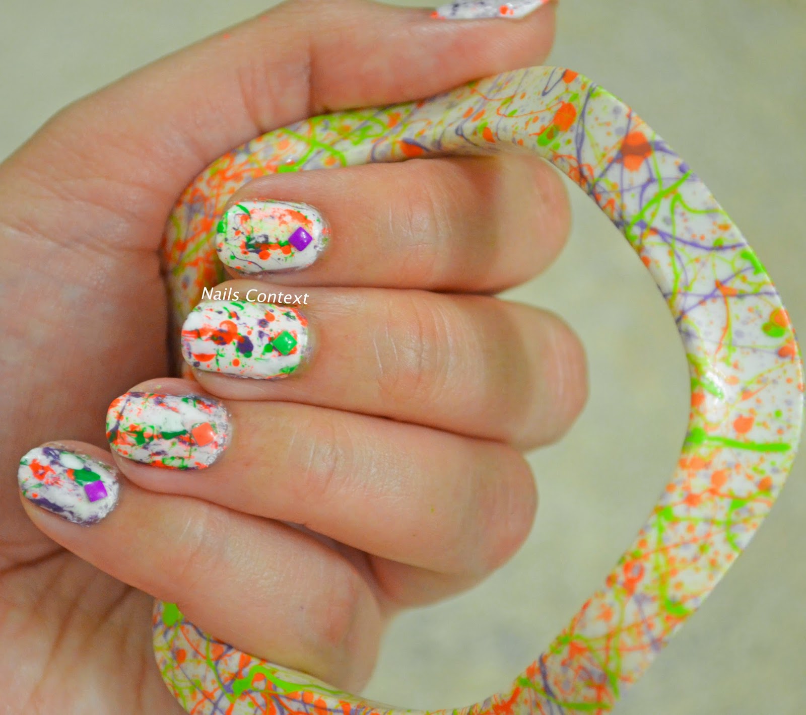 Nails Context: Splatter Nail Art