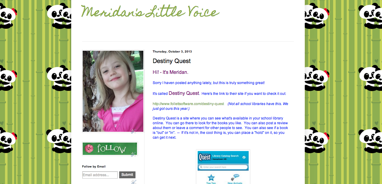 Destiny Quest School Library