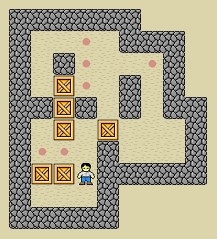 Sokoban: Sokoban lessons - Six boxes (with rooms)
