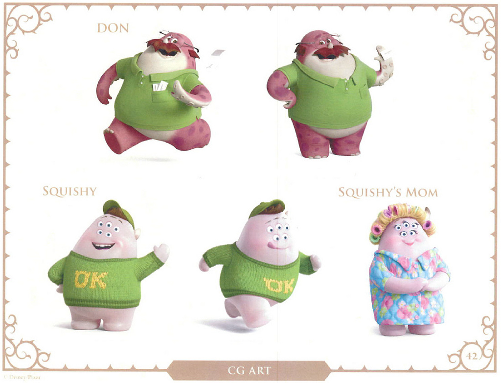 Novedades Disney: CG Art de personajes de Monstruos University