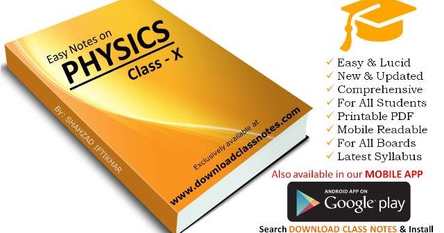 10th Class Physics Notes (Unit # 15) for FBISE & Punjab Boards ...