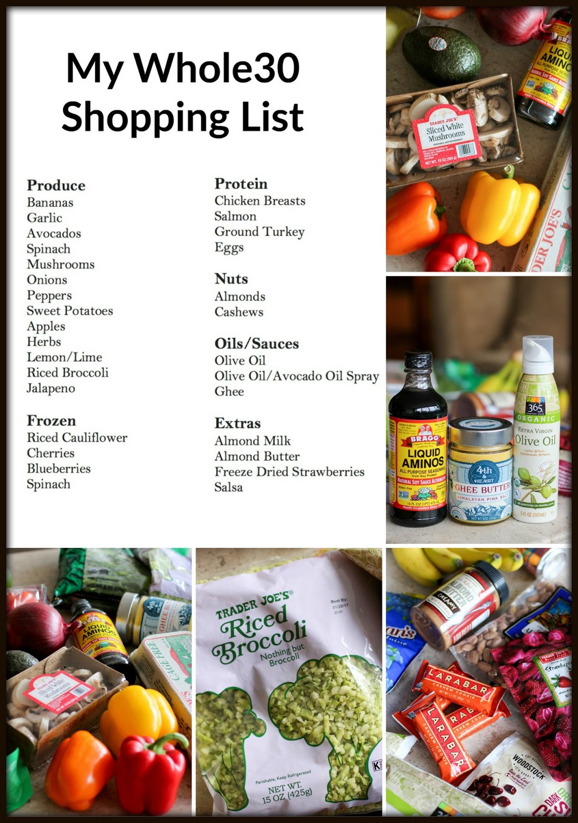 Whole30 Shopping List
