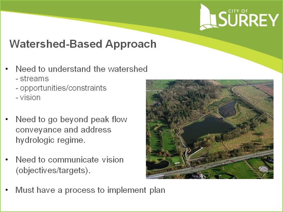 From Pilot Projects to a Watershed Objectives Approach in the City of ...