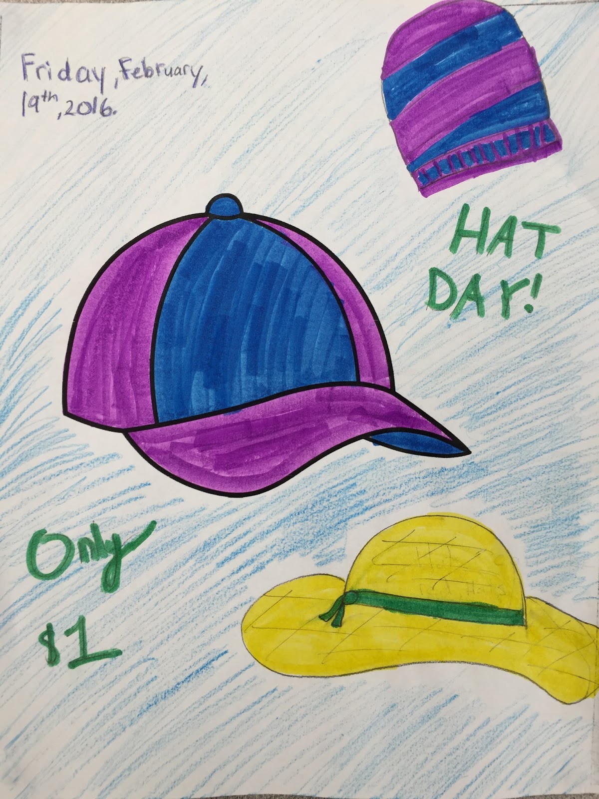 5M's Blog: Hat Day Posters