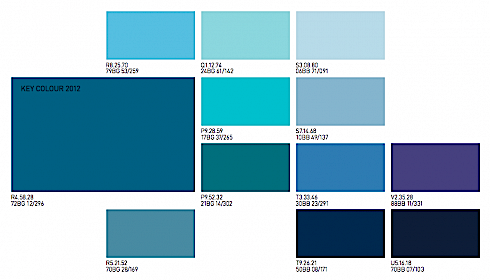 Carta de colores con azul - Imagui