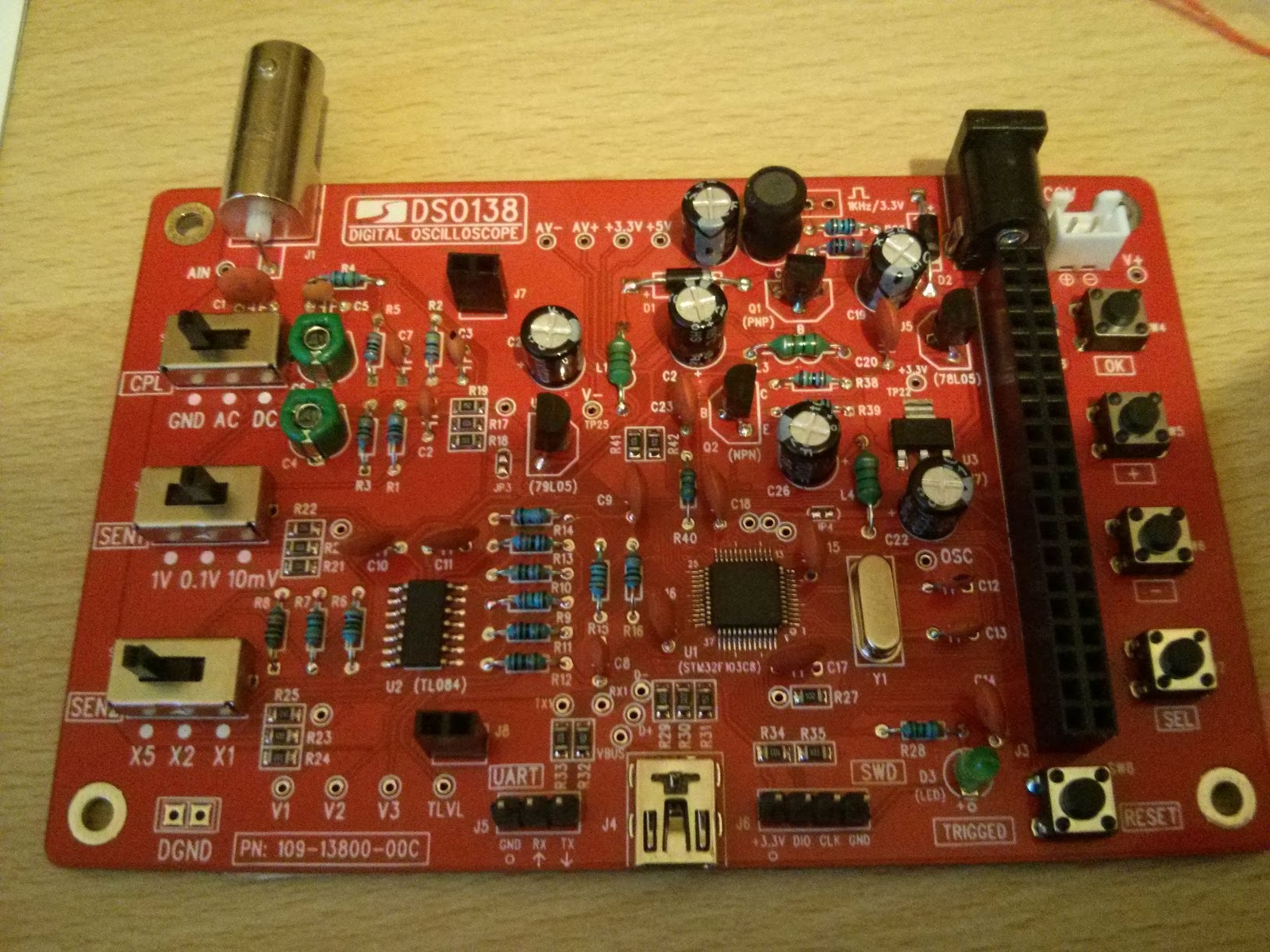Blog Hoskins: JYE Tech DSO138 DIY Oscilloscope Kit & XR2206 Function ...