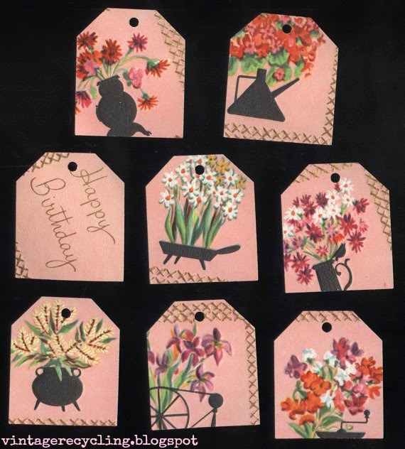 vintage recycling: recycle old greeting cards into beautiful tags and ...