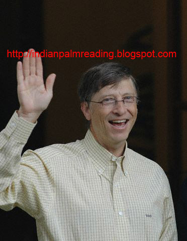 Hand Image Of Millionaire Bill Gates Palmistry ~ INDIAN PALMISTRY ...