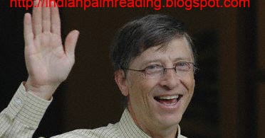 Hand Image Of Millionaire Bill Gates Palmistry ~ INDIAN PALMISTRY ...
