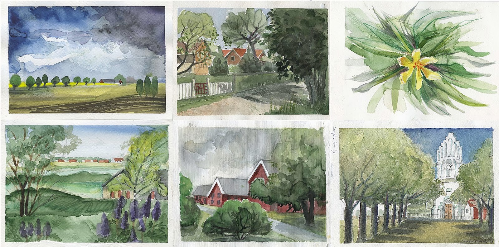 Snacketempo för alla: Akvareller